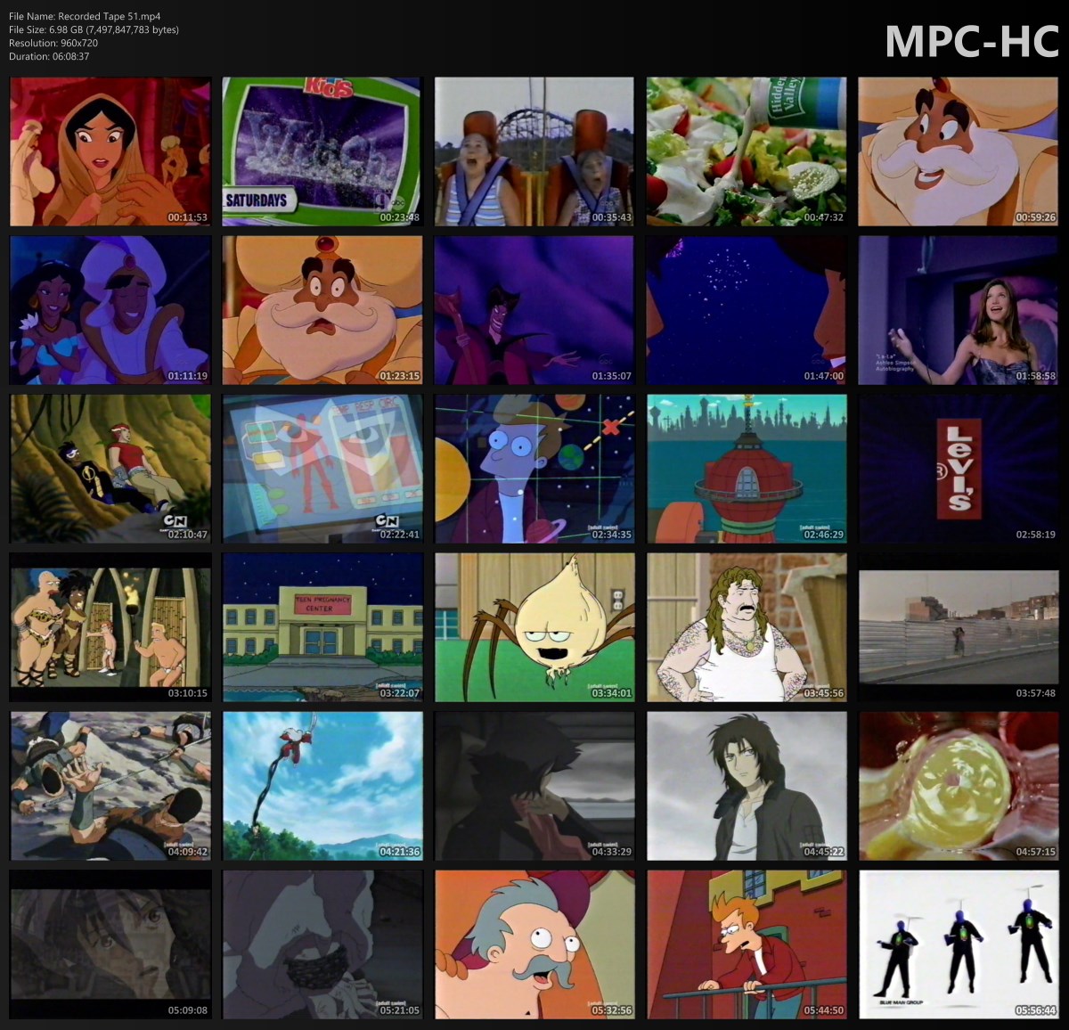 Recorded VHS Tapes