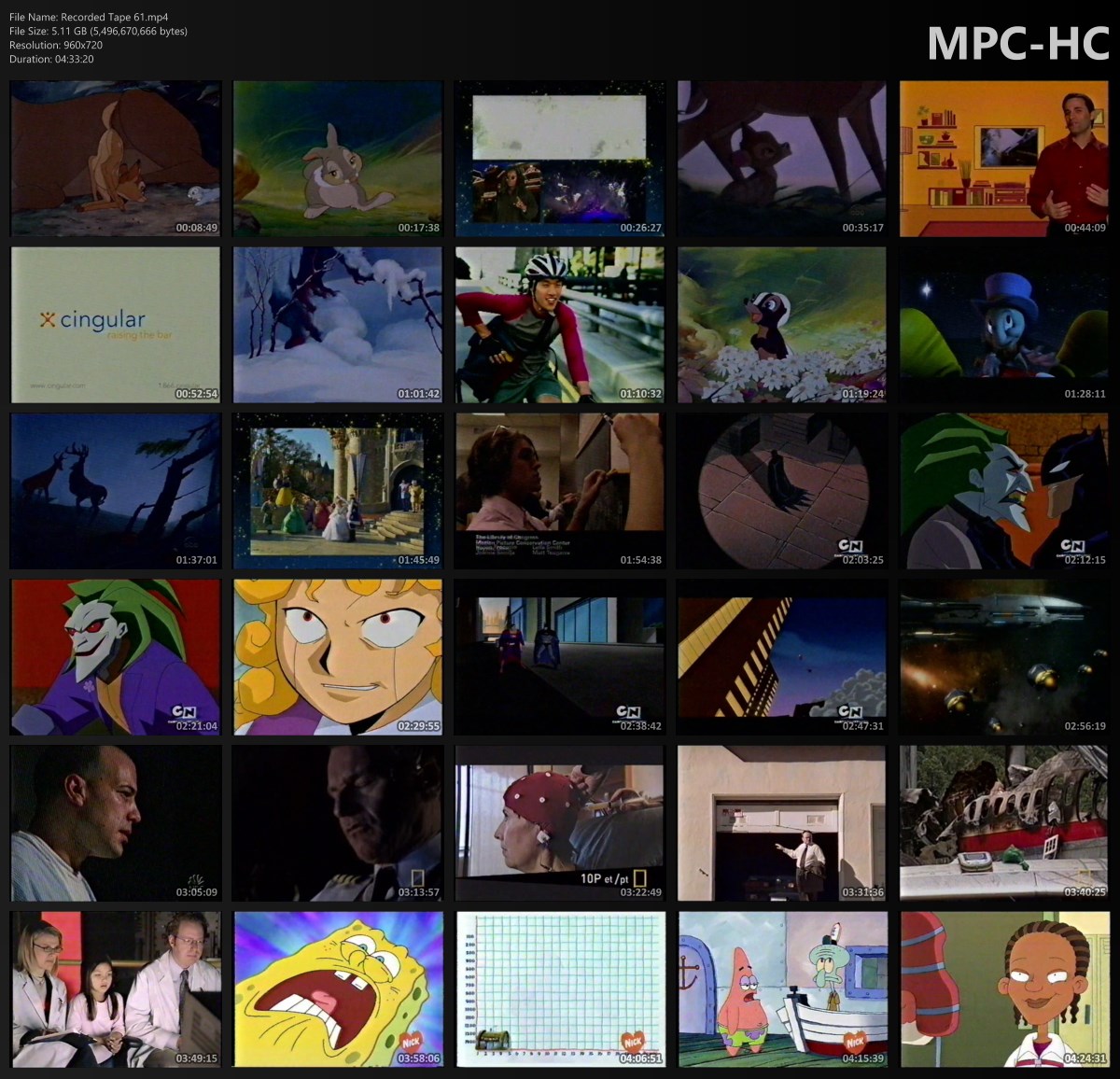 Recorded VHS Tapes